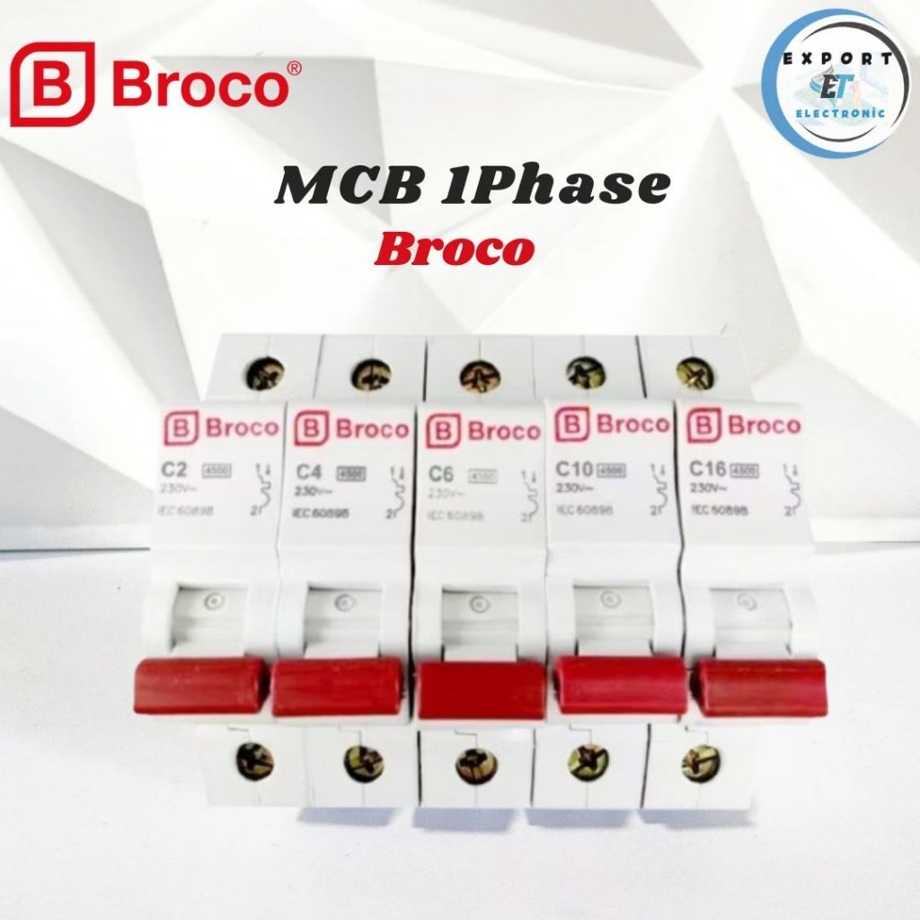 Jual MCB Broco 2a 4a 6a 10a 16a 20a 25a 32a 40a 50a | Shopee Indonesia