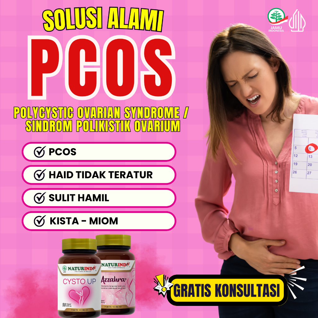 Jual Obat Herbal PCOS Sindrom Polikistik Ovarium Polycystic Ovarian ...