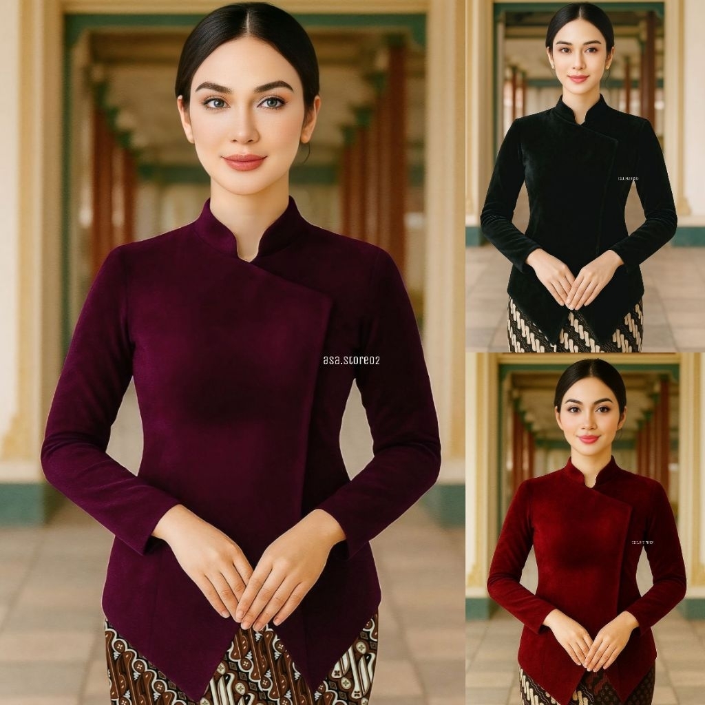 Jual Kebaya Janggan Bludru/Kebaya Janggan Modern Kebaya Adat ...