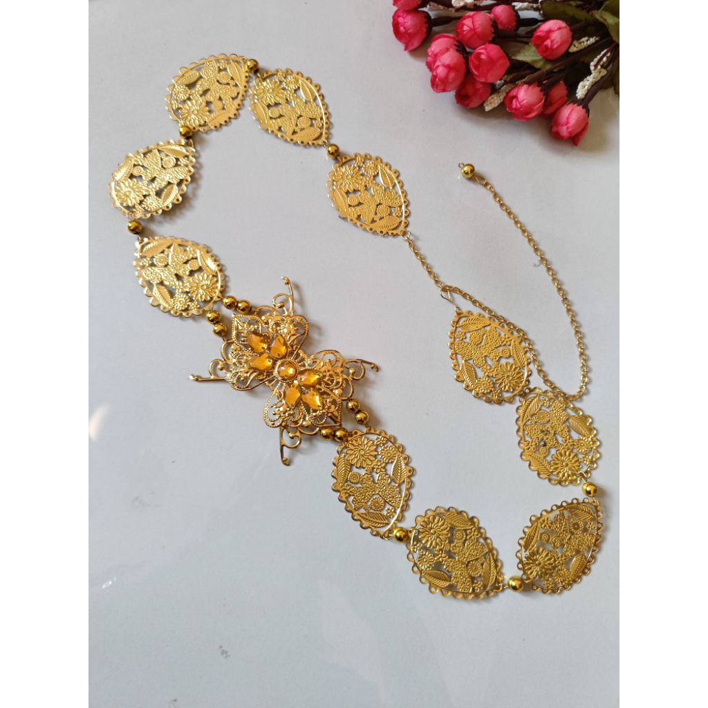 Jual Ikat pinggang pengantin/;pending/;sabuk adat | Shopee Indonesia