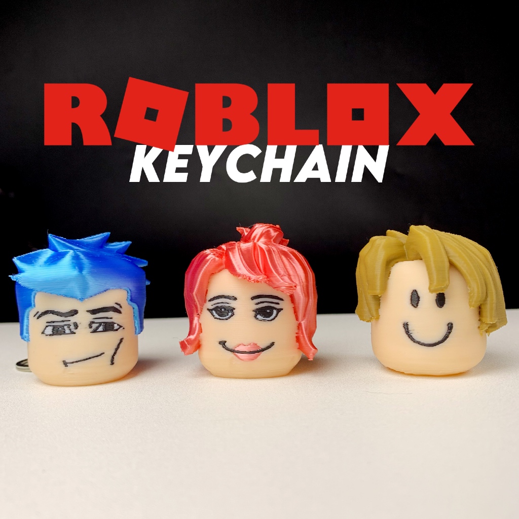 Jual ROBLOX Head Keychain Minifigure | Gantungan Kunci ROBLOX Face Man ...