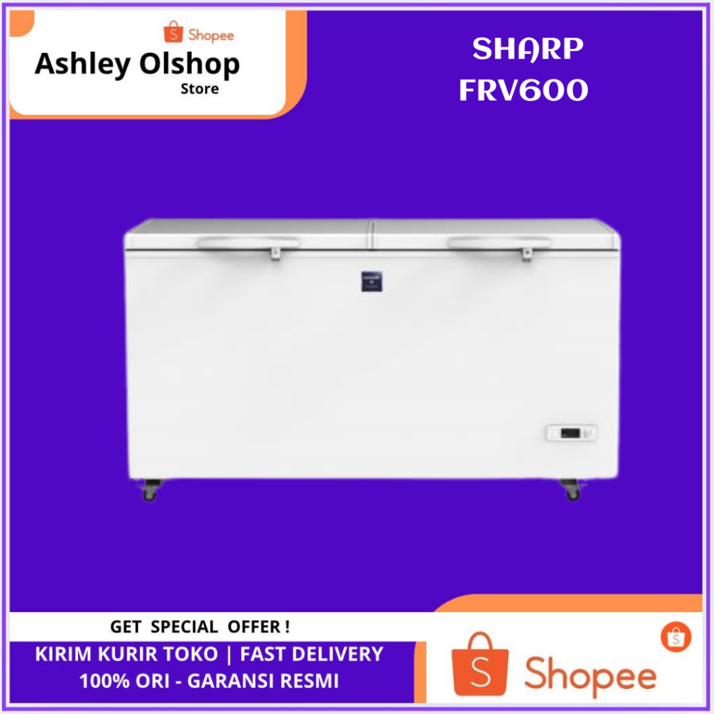 Jual Sharp FRV-600 Chest Freezer Series 600 Liter Sharp FRV600 White ...