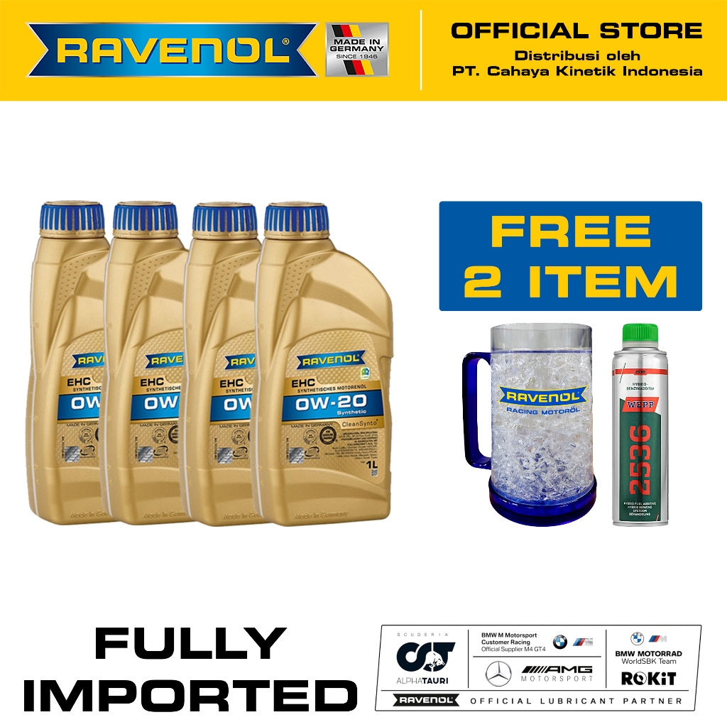 Jual Special Promo Mobil Hybrid - Oli Mobil Ravenol EHC 0W-20 4L + Free ...
