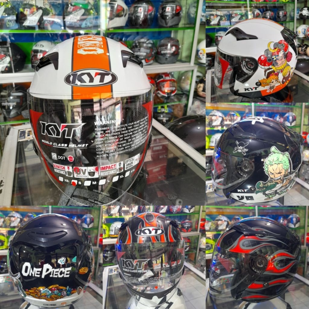 Jual HELM KYT VENOM OPEN JUNIOR ONE PIECE || USIA 7 - 12 TAHUN || HELM ...