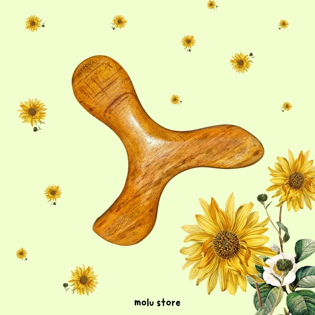 Jual alat tradisional Pijat Segitiga Kayu serbaguna untuk punggung kaki tangan | Shopee Indonesia