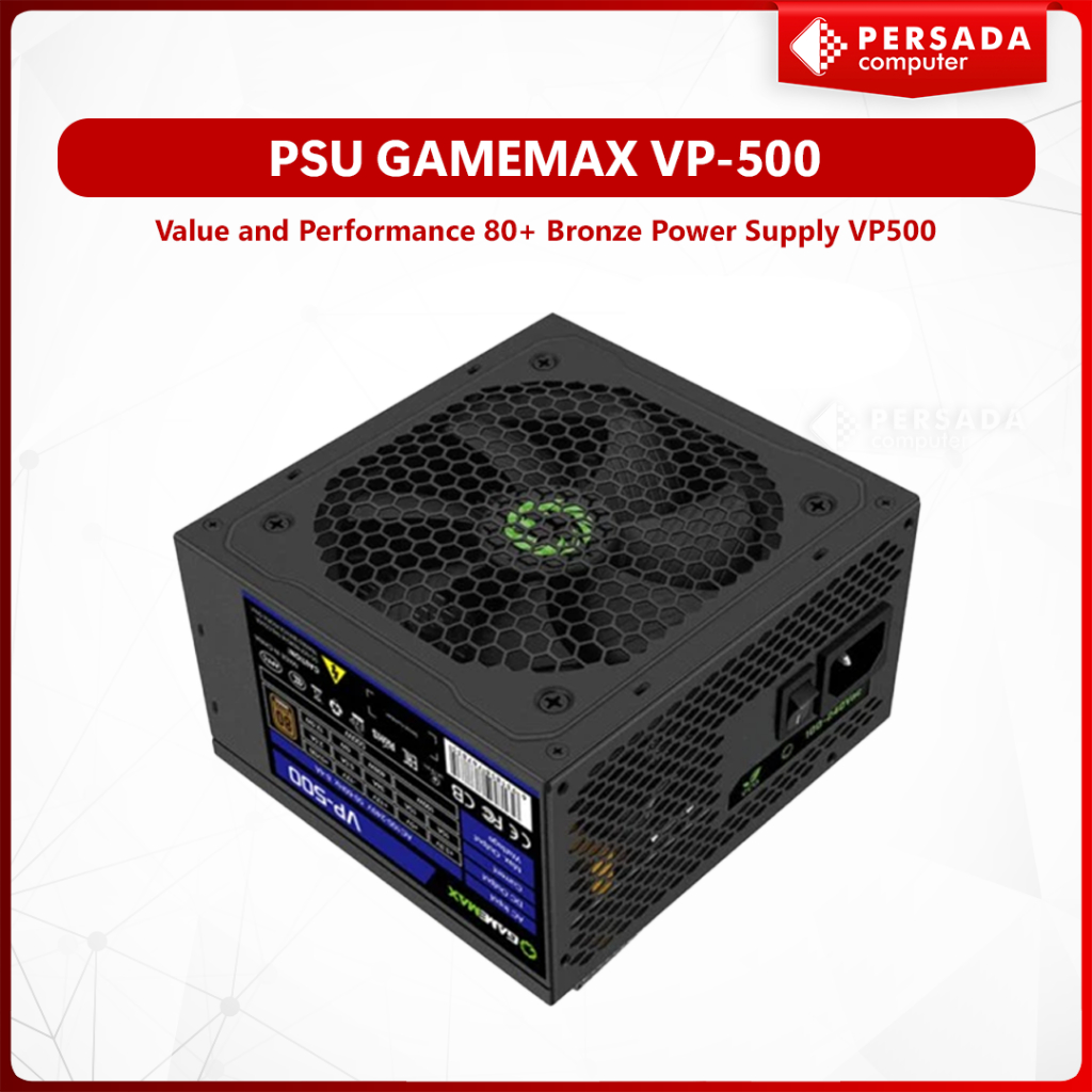 Jual PSU Gamemax VP-500 Value and Performance 80+ Bronze Power Supply ...