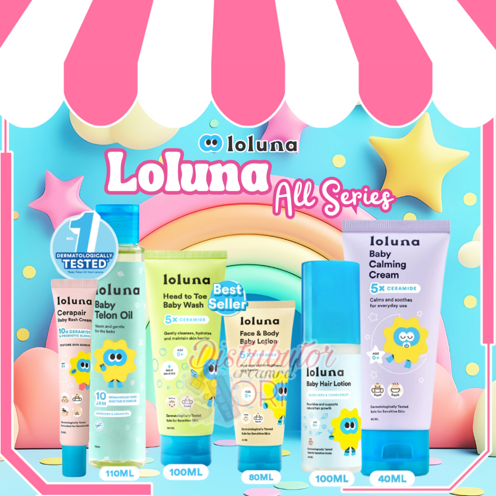 Jual Loluna All Series / Face & Body Lotion / Baby Minyak Telon / Hair ...
