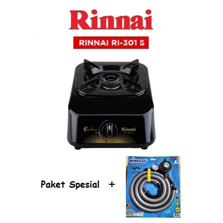 Jual Rinnai Ri301S Kompor Gas 1 Tungku Api Sun Burners Paket hemat ...