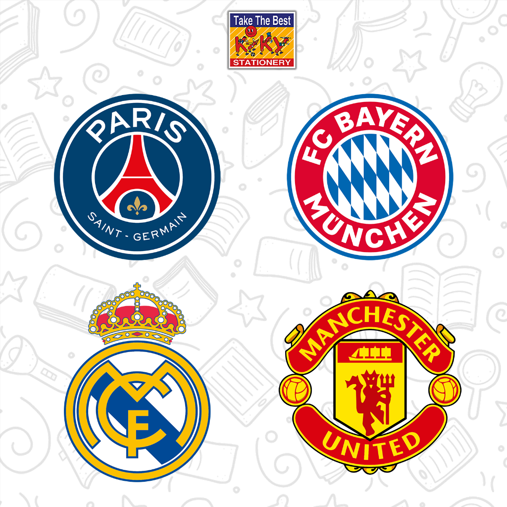 Jual STIKER Logo Club Bola INTERNASIONAL Bahan HOLOGRAM Cutting - 1 pcs ...