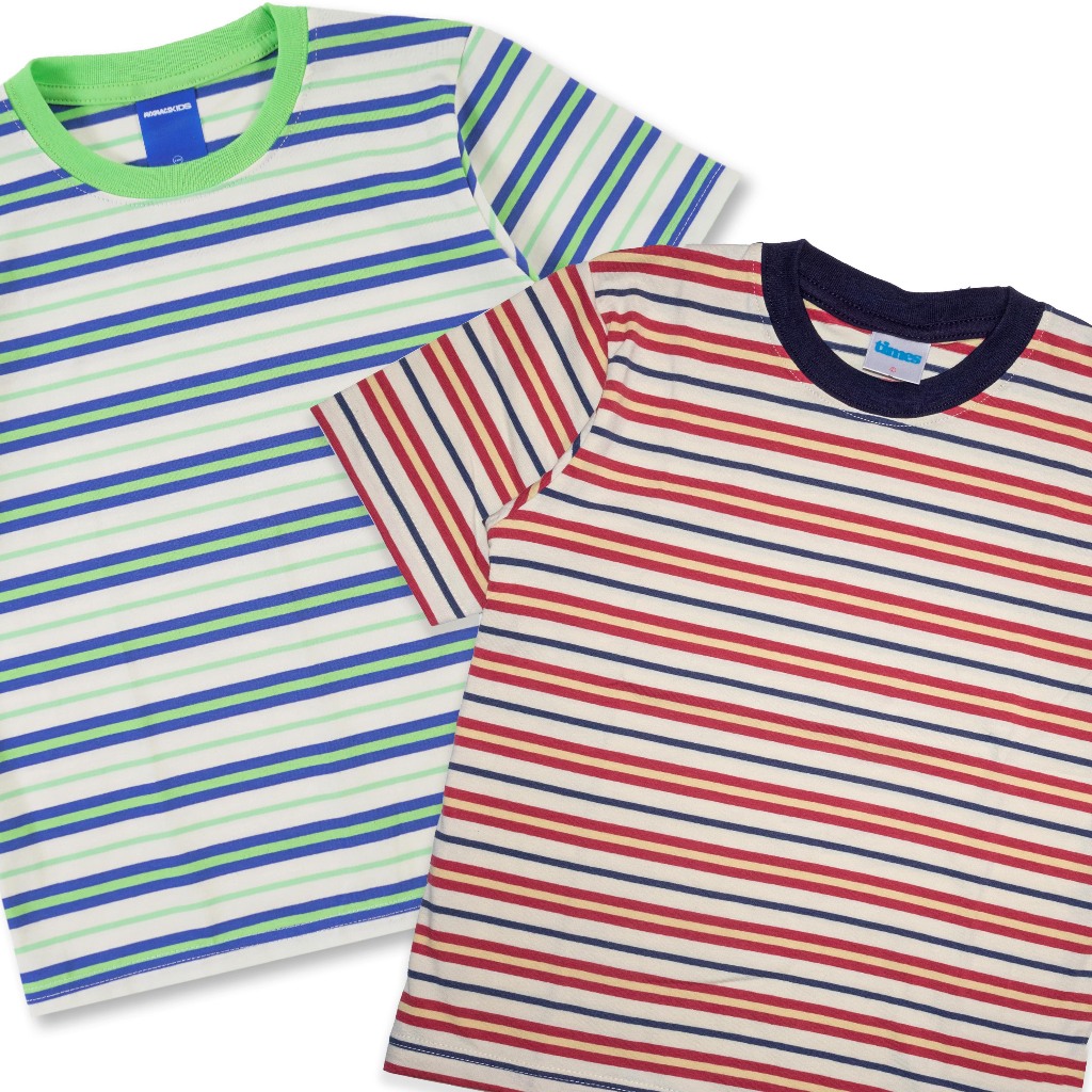 Jual MIXMACS KALIKO BASIC STRIPE TEE KIDS | Shopee Indonesia