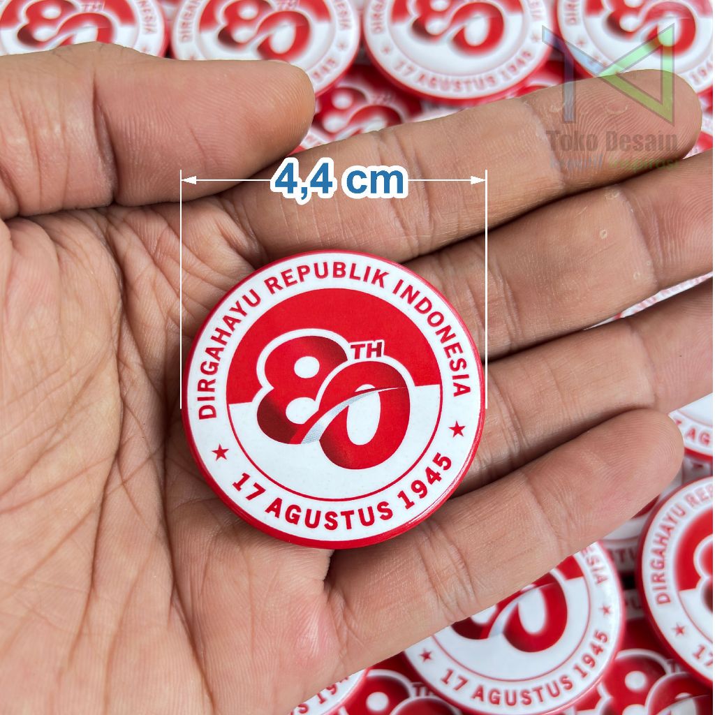 Jual Pin Hut RI 80th (Ukuran Kecil 44cm) | Shopee Indonesia
