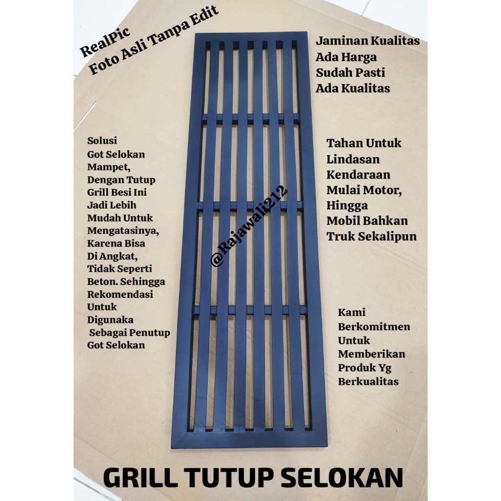 Jual GRILL TUTUP SELOKAN / Grill Tutup Saluran Air Besi / Grill Besi ...