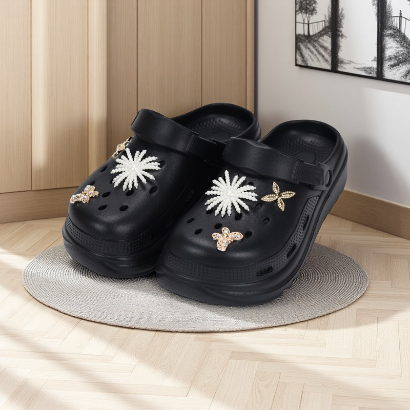 Jual ASALI Sandal Wedges Kekinian Terbaru Anti Slip Sendal Karet ...