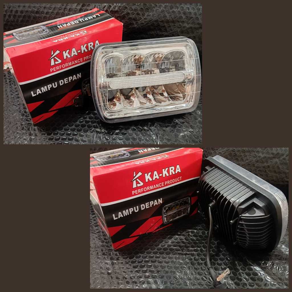 Jual LAMPU DEPAN LED 7 INCH KOTAK 150W JEEP FEROZA L300 TAFT KATANA GL ...