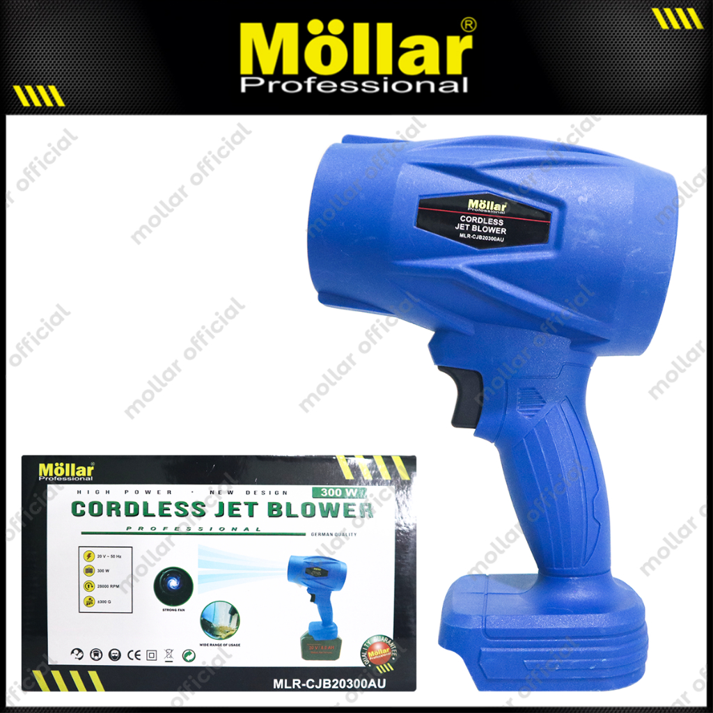 Jual MOLLAR CJB20300-AU Cordless Jet Blower Baterai 20V Unit Only Mesin ...