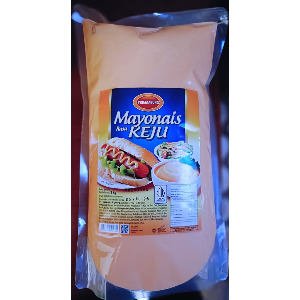Jual Mayones/Mayonais Keju 1 kg Prima Agung | Shopee Indonesia