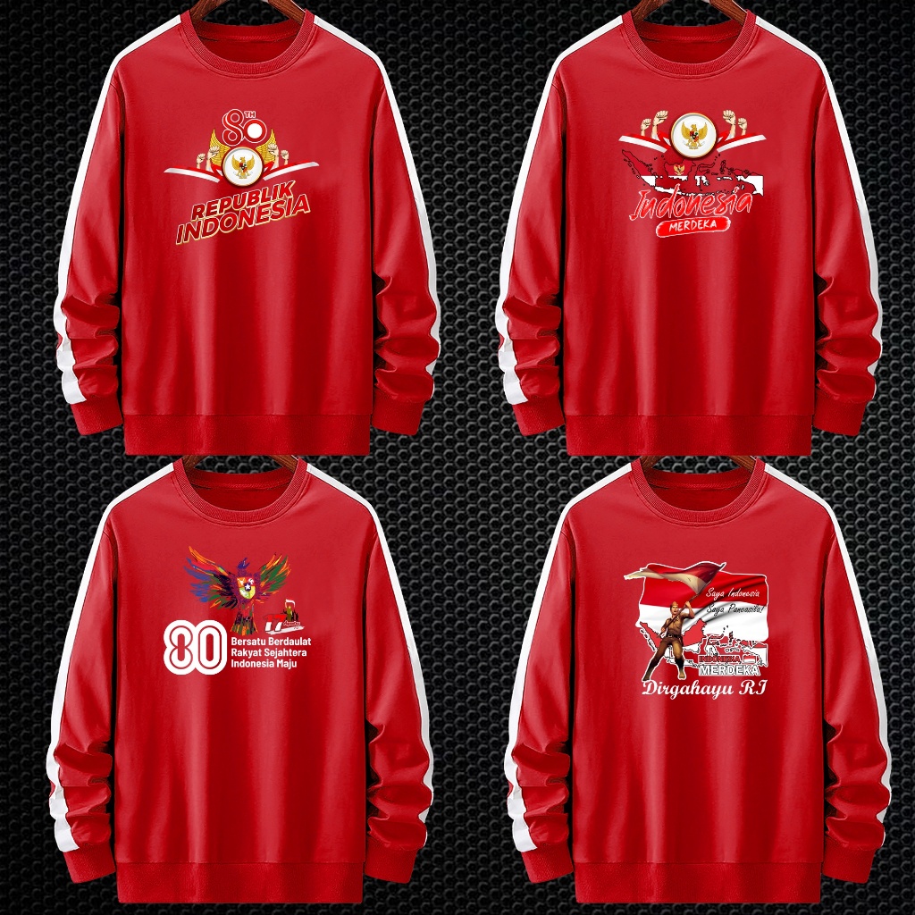 Jual Kaos Garuda Indonesia Kaos 17 Agustus 2025 Hut RI 80 Sweater Garuda Baju Kaos Lengan ...