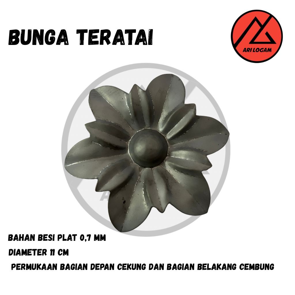 Jual ORNAMEN PAGAR BUNGA TERATAI//AKSESORIS PAGAR BESI | Shopee Indonesia