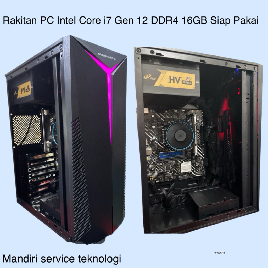 Jual Rakitan PC Editing Intel Core i7 12700 Gen 12 LGA 1700 Siap Pakai | Shopee Indonesia