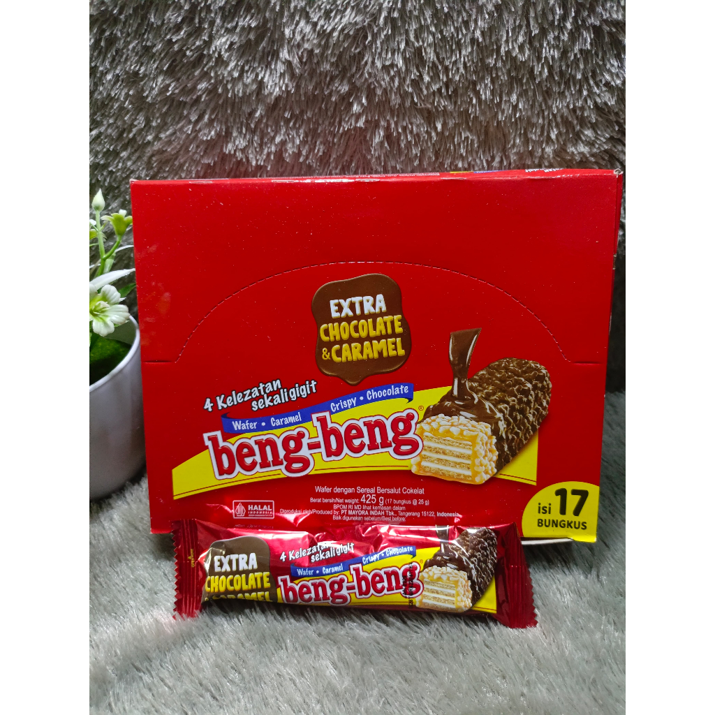 Jual BENG-BENG WAFER CHOCOLATE 1BOX ISI 17PCS KEMASAN 374grm | Shopee ...