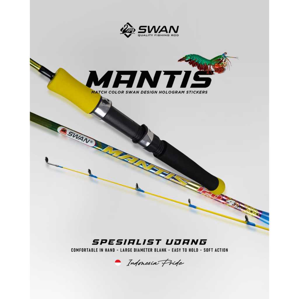 Jual Joran Pancing Fiber Solid SWAN Mantis (Lentur) | Shopee Indonesia
