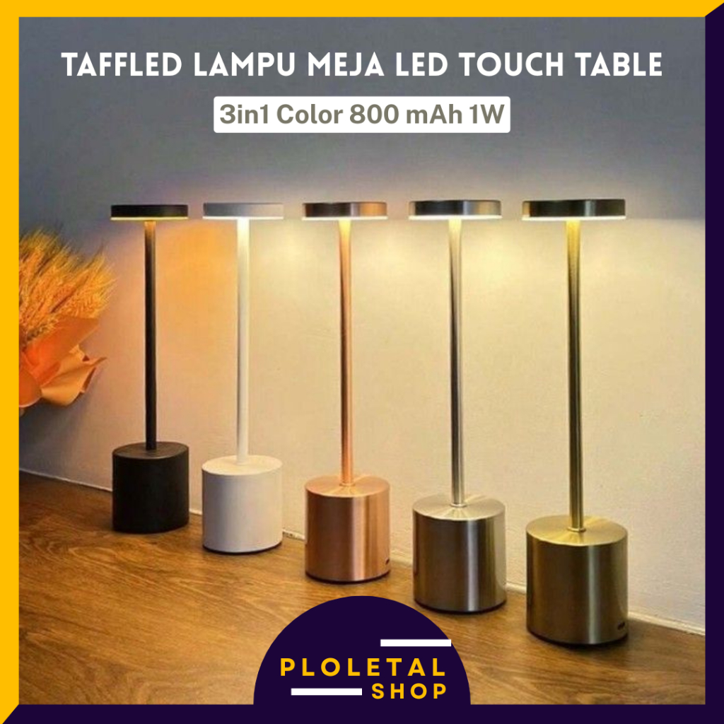Jual TaffLED Lampu Meja Hias LED Touch Table Lamp 3in1 Color 800mAh ...