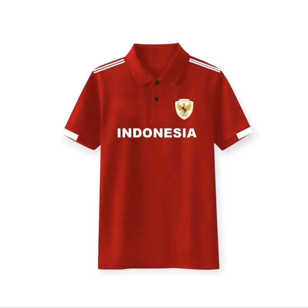 Jual T-shirt POLO INDONESIA timnas premiun/polo Timnas INDONESIA BARU ...