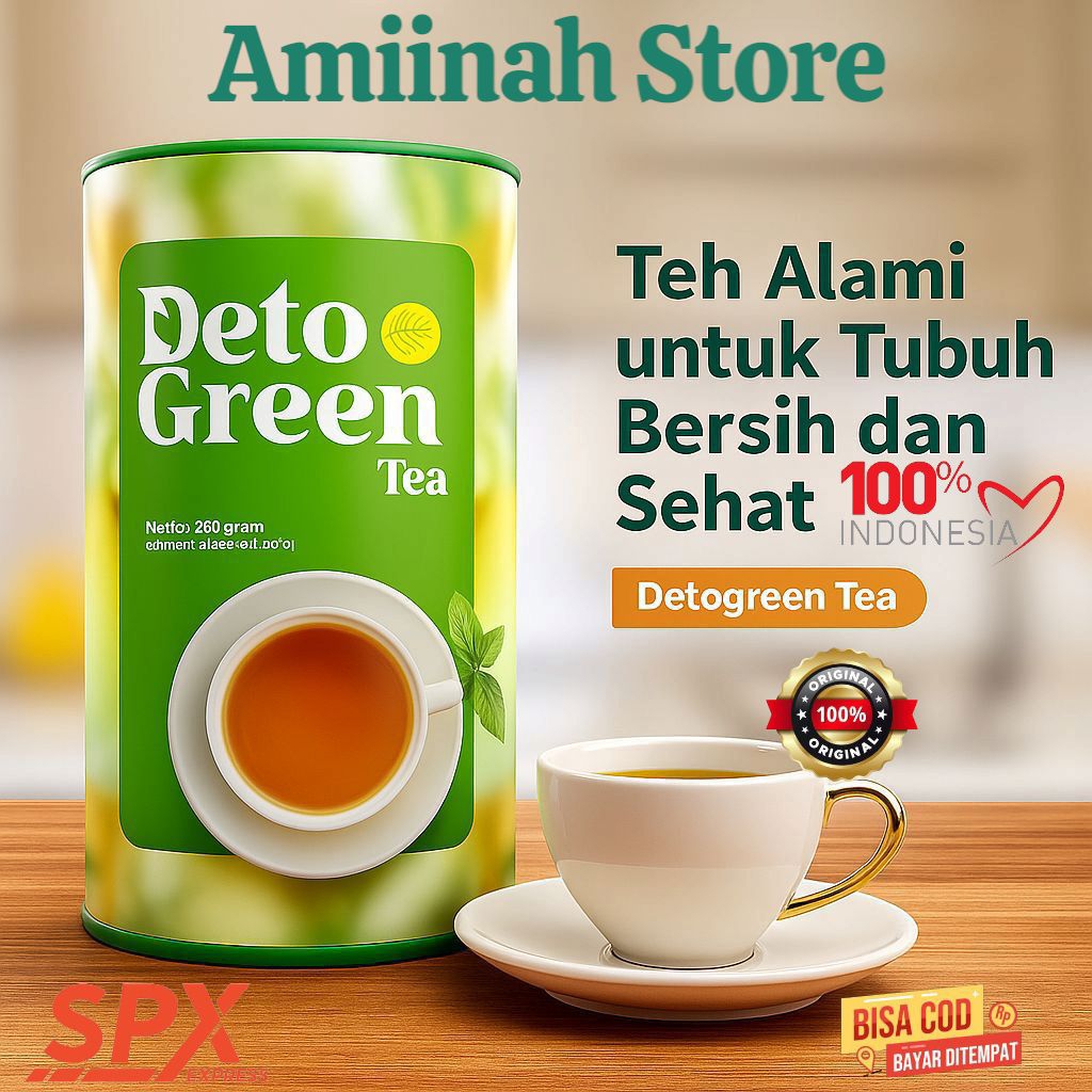 Jual DETOGREEN Teh Organik Detoks Sistem Pecernaan Untuk Usus Sehat isi ...
