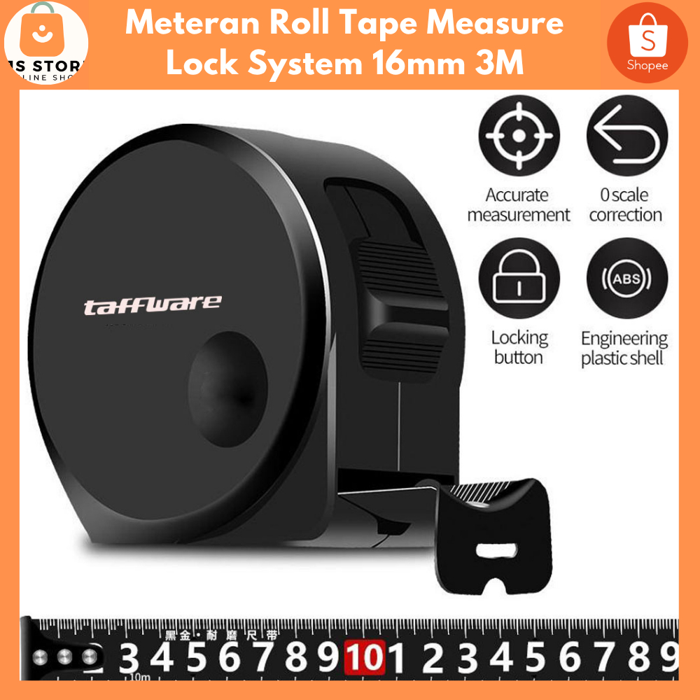 Jual Meteran Roll Tape Measure Lock System 18mm 5M / Meteran ...