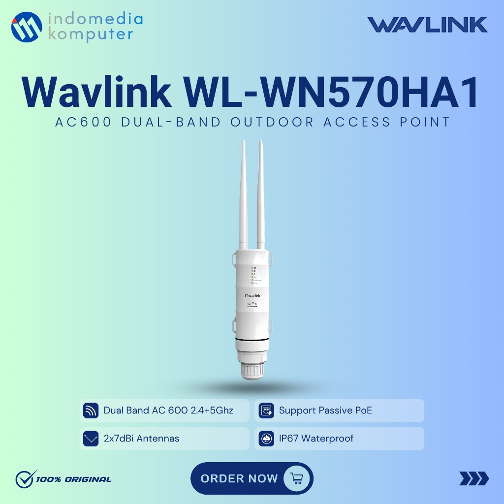 Jual Wavlink Wifi Extender Outdoor AC600 Wifi Extender Outdoor Wavlink ...