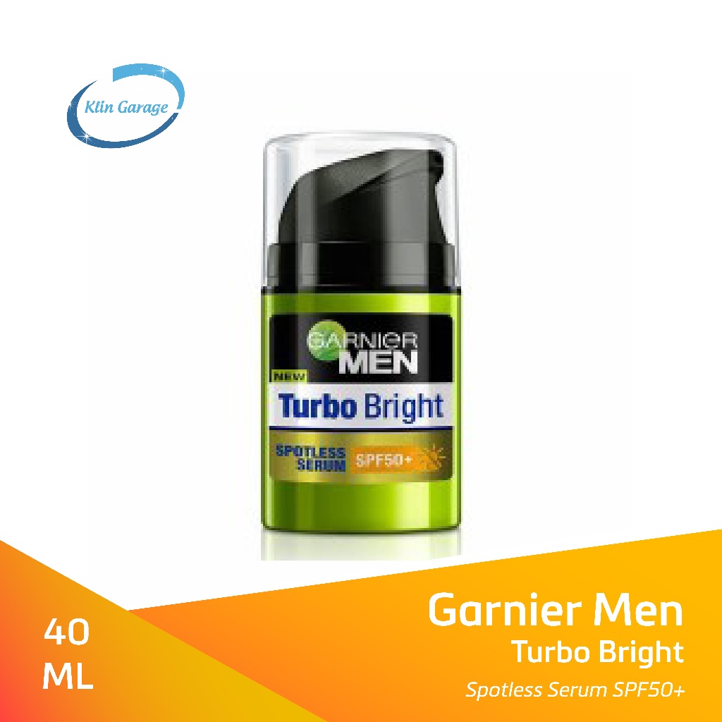 Jual Garnier Men Turbo Bright Spotproof Serum Wajah Pria SPF 50+ 40ml ...