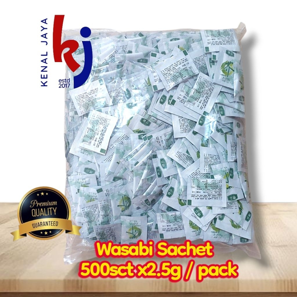 Jual WASABI MINI SACHET 2.5G (500PC) 1.4KG | Shopee Indonesia