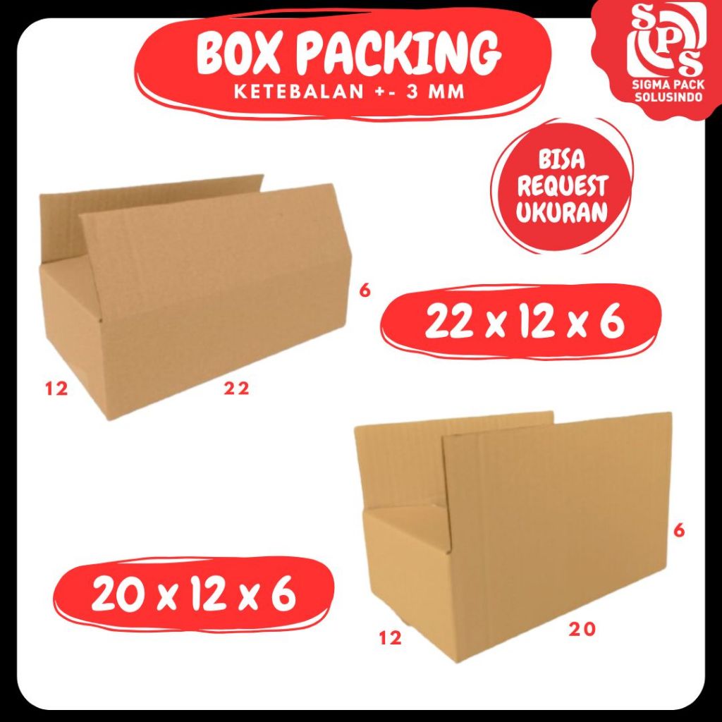 Jual Box 20x12x6 / 22x12x6 Kardus 20x12x6 / 22x12x6 Packing A1 Dus Madu ...