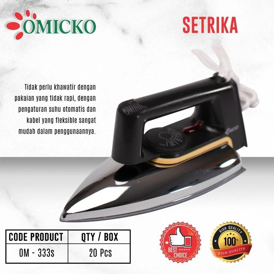Jual SETRIKA OMICKO OM 333 S DRY IRON ANTI LENGKET | Shopee Indonesia