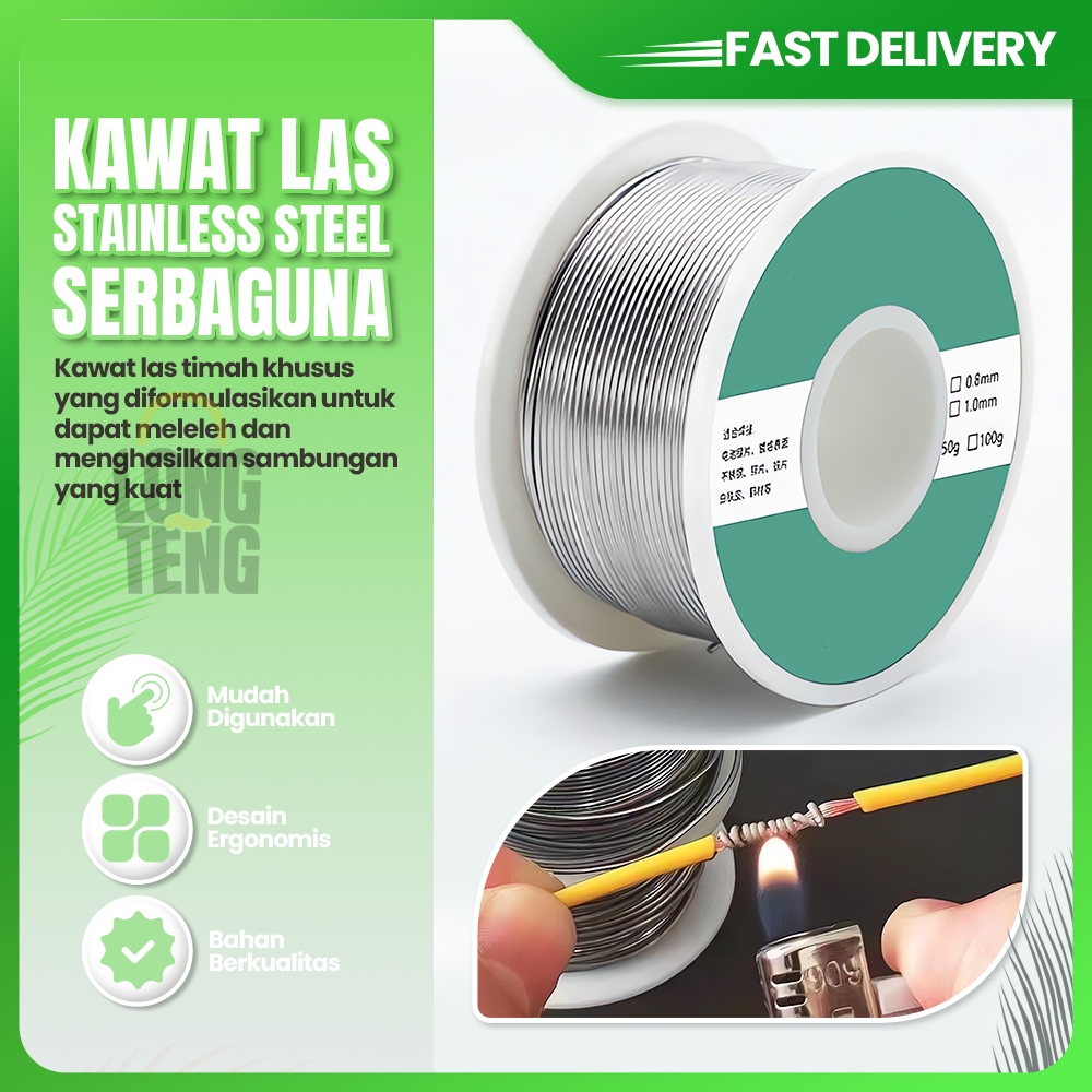 Jual Kawat Timah Solder Suhu Rendah Soldering Wire High Purity ...