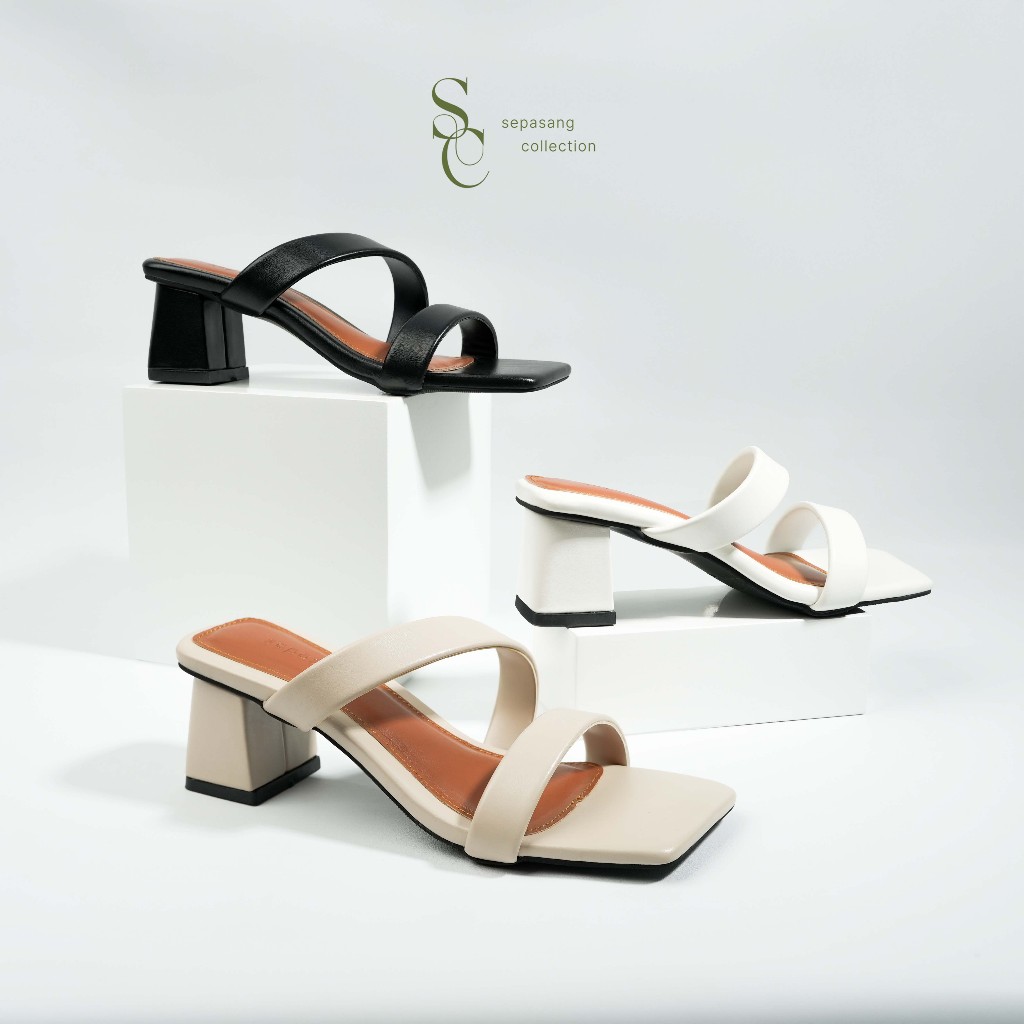 Jual SEPASANG COLLECTION Trisha Sandal Heels Wanita Hak 5 Cm | Shopee ...