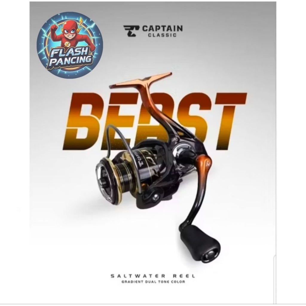 Jual REEL CAPTAIN BEAST 1000/2000/3000SW - DUAL TONE POWER HANDLE ...