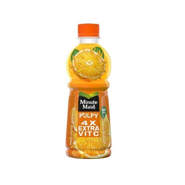 Jual Pulpy Orange Minute Maid Minuman Kemasan Botol 330ml 1 Dus isi 12 ...