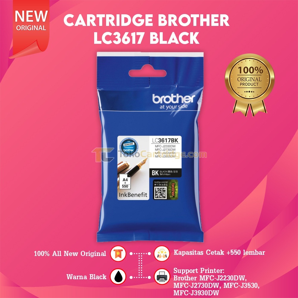 Jual Cartridge Original Brother LC3617 LC-3617 Ori LC3617BK LC3617C ...
