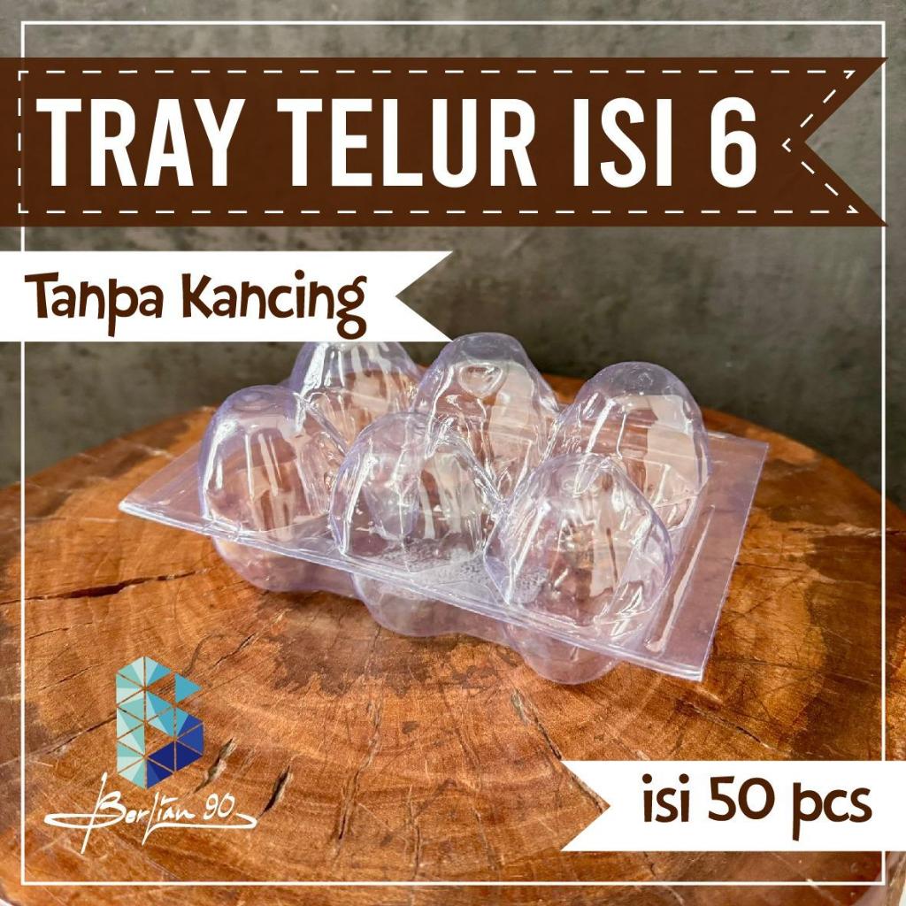 Jual ( ISI 50 ) Mika Telur Isi 6 Tanpa Kancing / Egg Tray Isi 6 / Mika ...