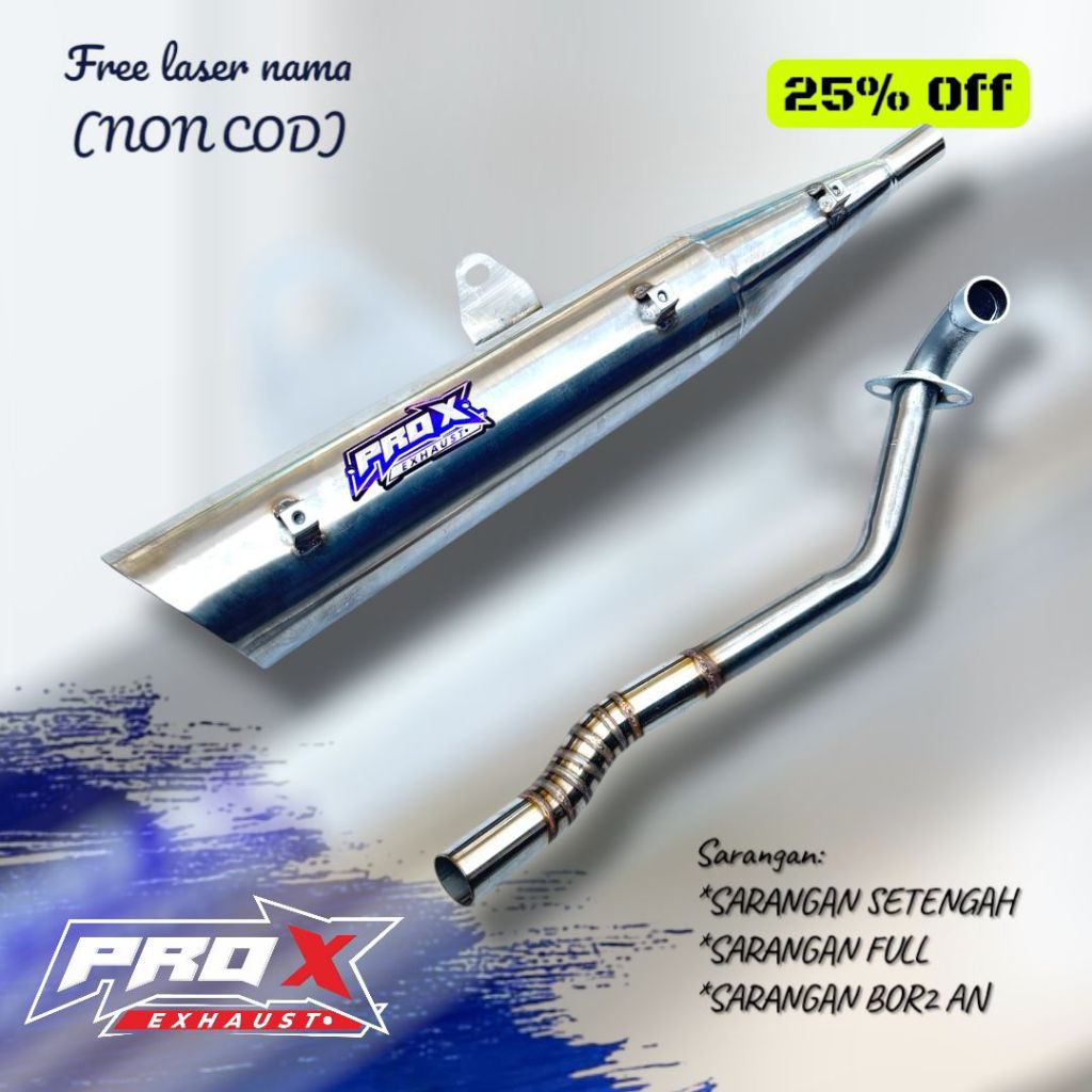 Jual KNALPOT STANDAR RACING KHARISMA SUPRA X 125 ASTREA WAVE 125 REVO ...