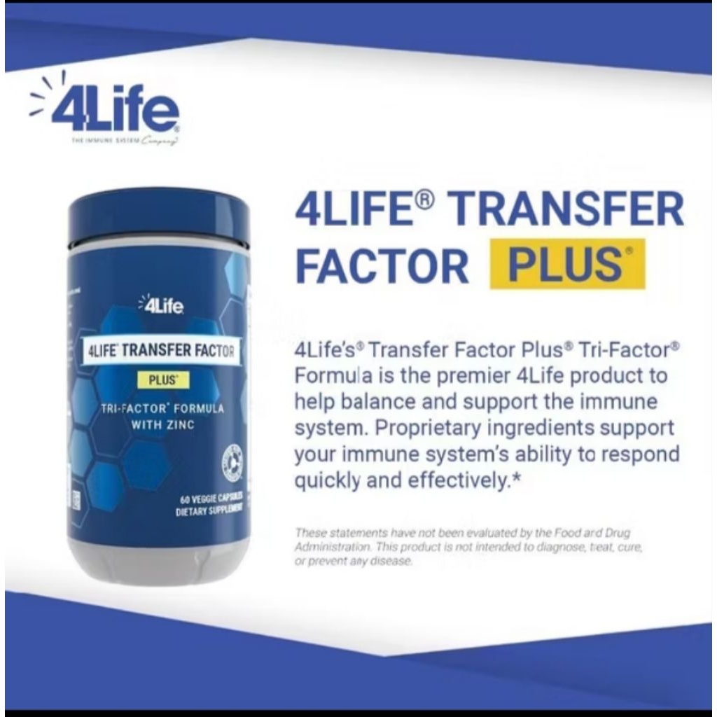 Jual 4LIFE TRANSFER FACTOR PLUS 90 CAPSULE ASLI 100% ORIGINAL SUPLEMEN ...