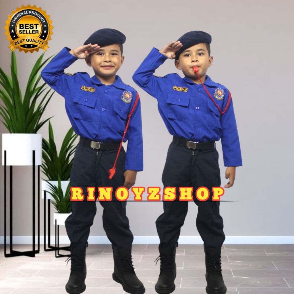 Jual PROMO !! BAJU PROFESI / BAJU DAMKAR ANAK /KOSTUM PEMADAM ANAK ...