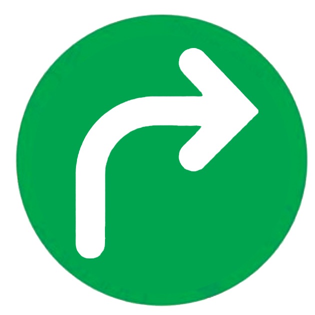 Jual Stiker Tanda Panah Belok / Arrow Penunjuk Arah Jalan – Traffic ...