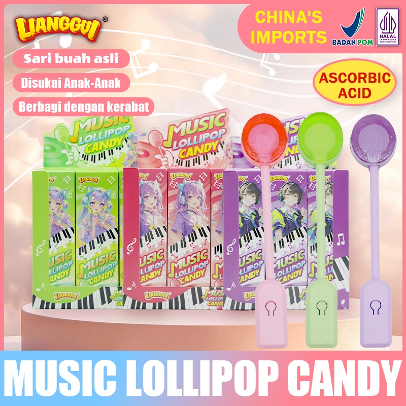 Jual Lianggui Lolipop Musik 3 Rasa HALAL - Apel Hijau Anggur Stroberi ...