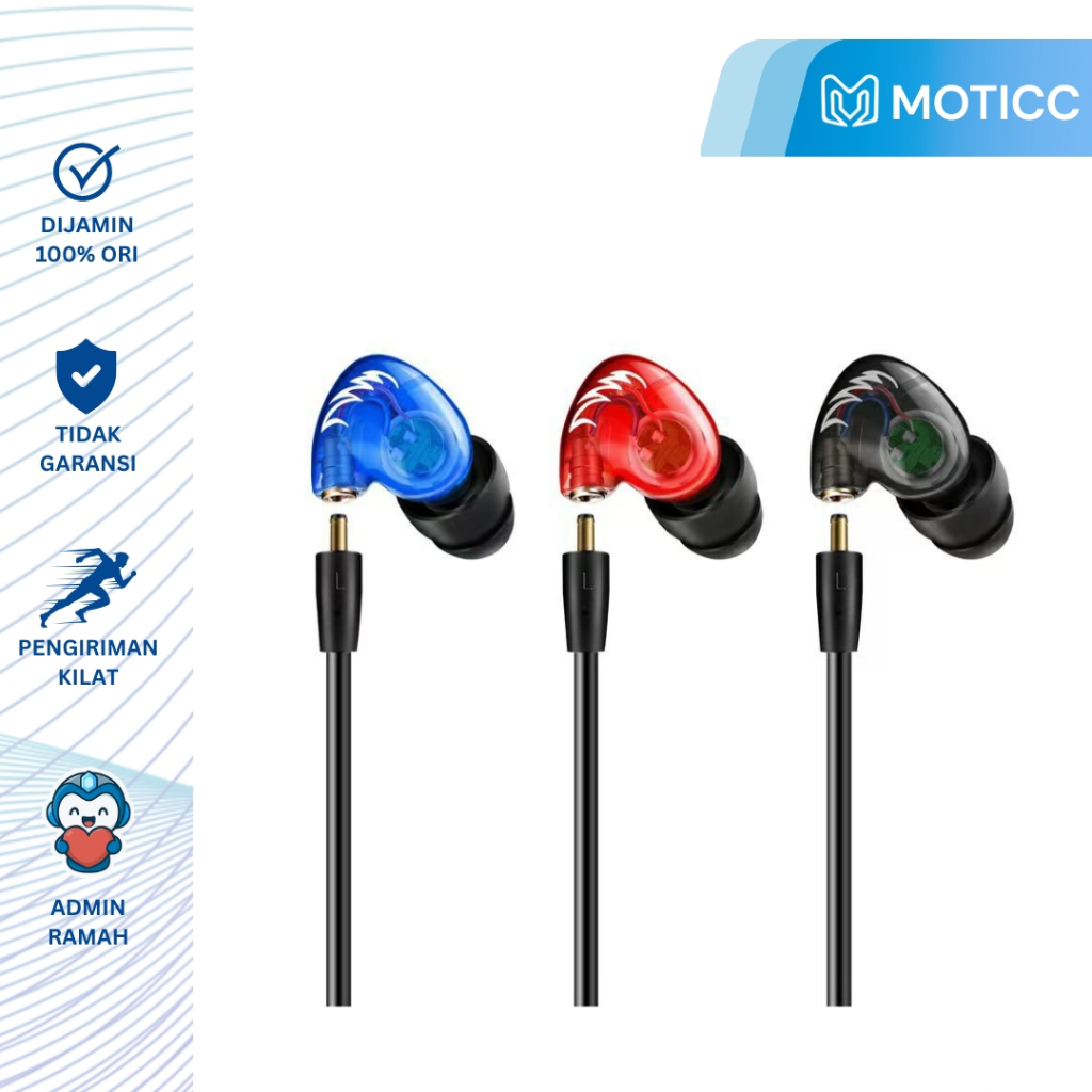 Jual FONGE F1 Pro with Mic Earphone Bass Headset Sports | Shopee Indonesia