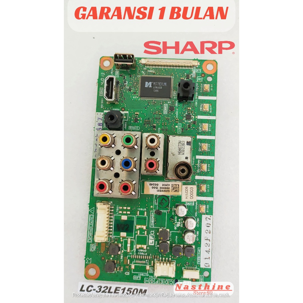 Jual {STOK READY ya !!} / PCB MAINBOARD TV SHARP. LC-32LE150M ///REMOT - TV LED - TV ANDROID ...
