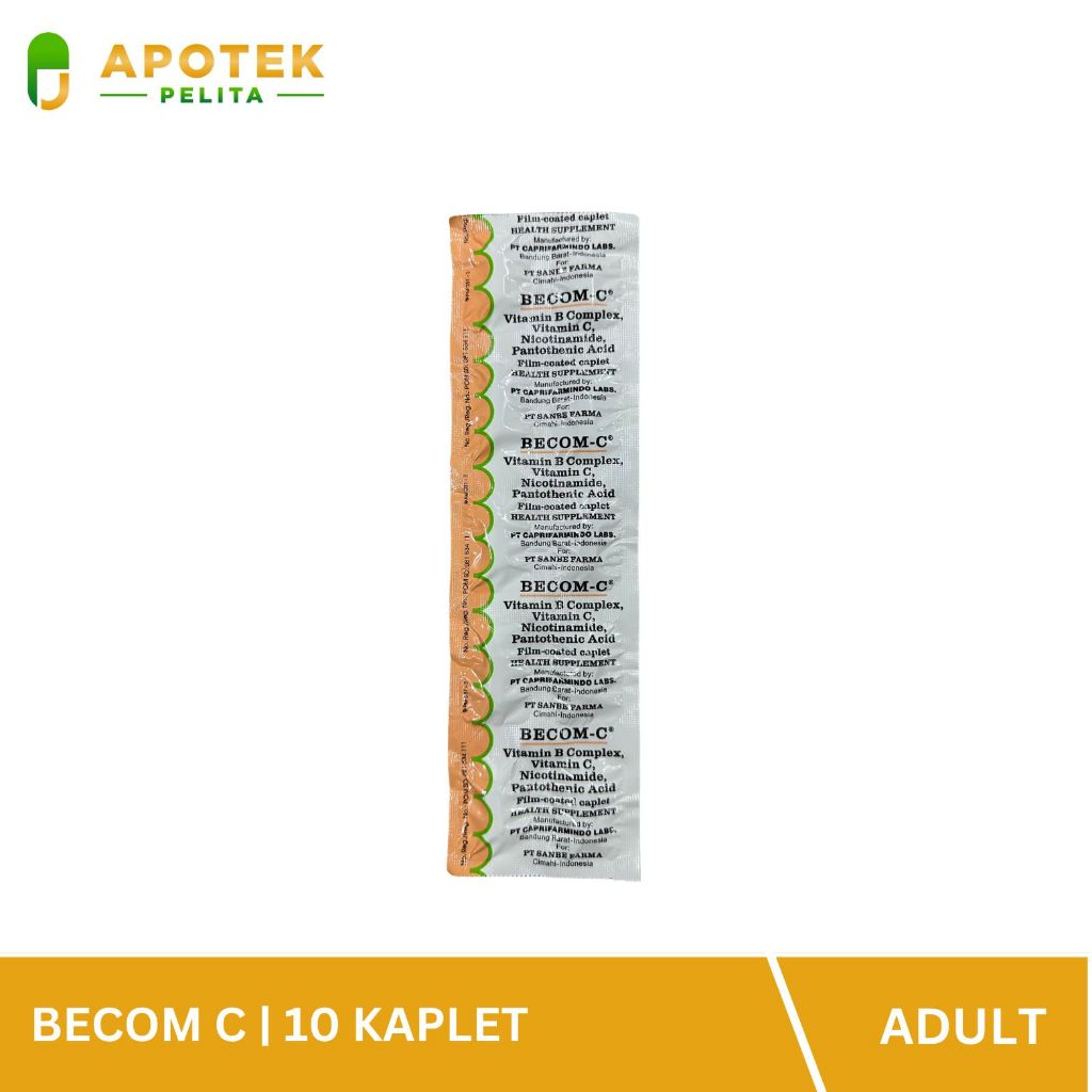 Jual Becom-C Strip 10 Kaplet - Asupan Multivitamin Daya Tahan Tubuh ...