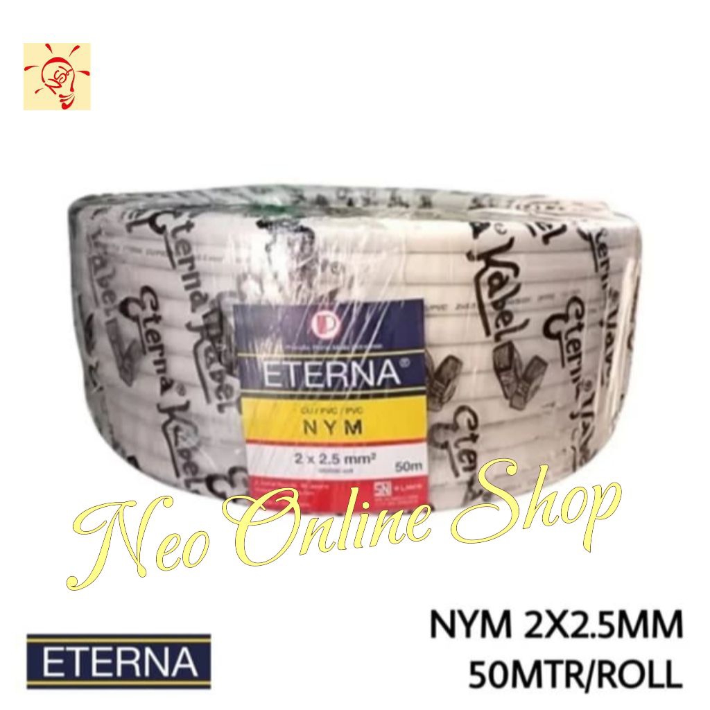 Jual Kabel Eterna NYM 2X2.5 2X2,5 mm Rol 50 Meter | Shopee Indonesia