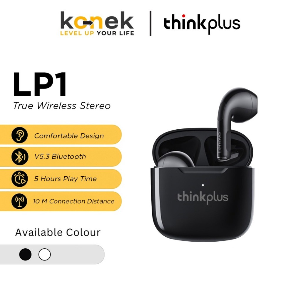 Jual Thinkplus LP1 Headset Earphone Earbuds TWS Bluetooth Wireless Sound Hifi Stereo | Shopee ...